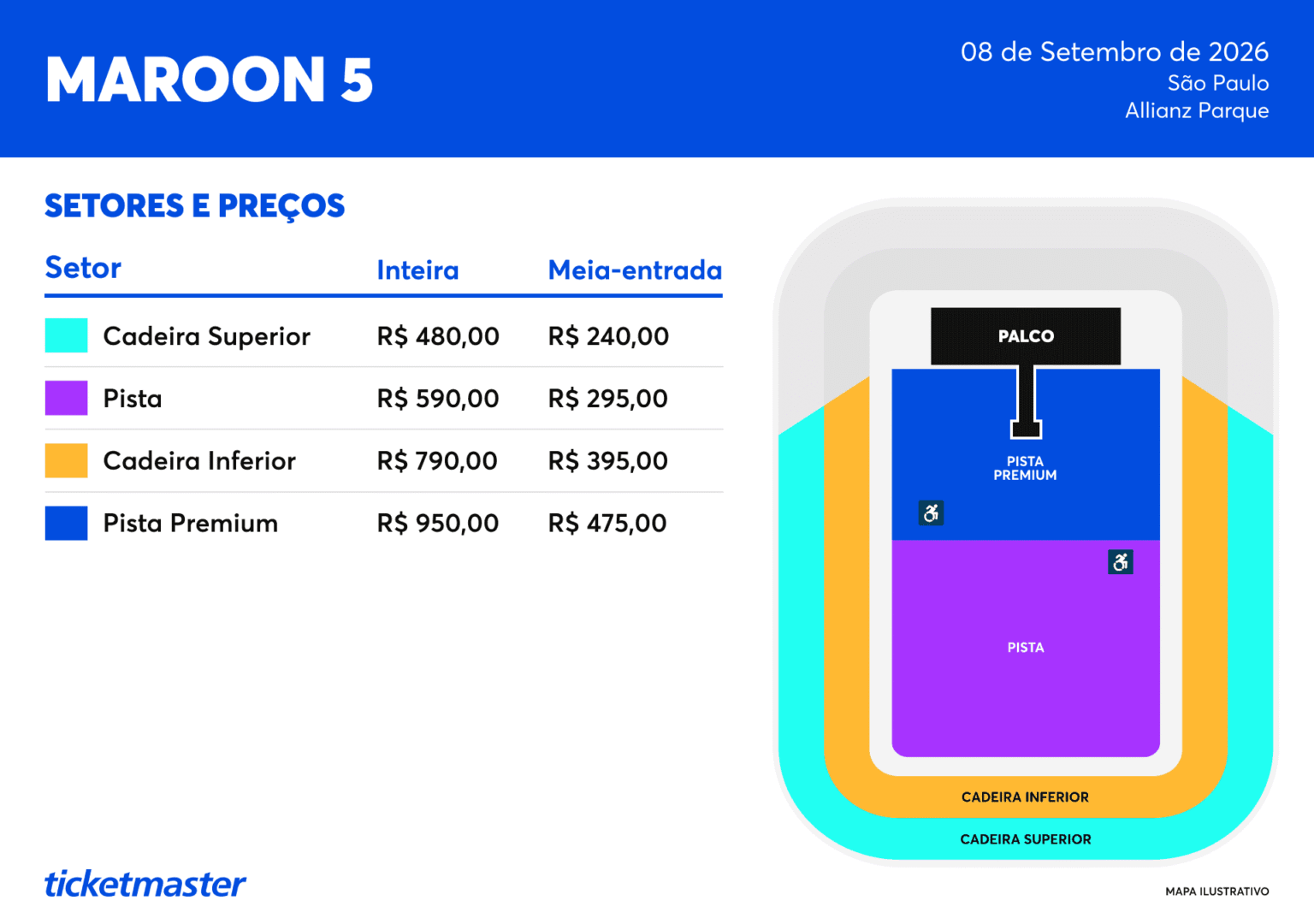 » Maroon 5 fará shows extras no Brasil em Setembro